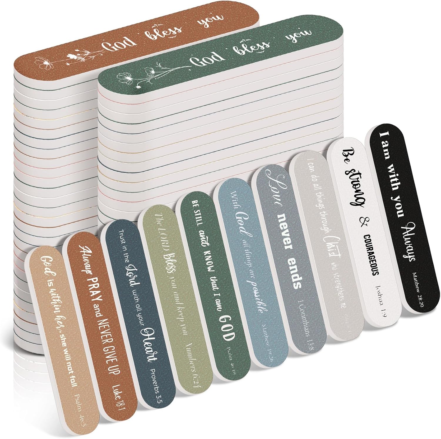 Amazon.com : Lanties 50 Pcs Father's Day Gifts Bulk Christian Scripture ...