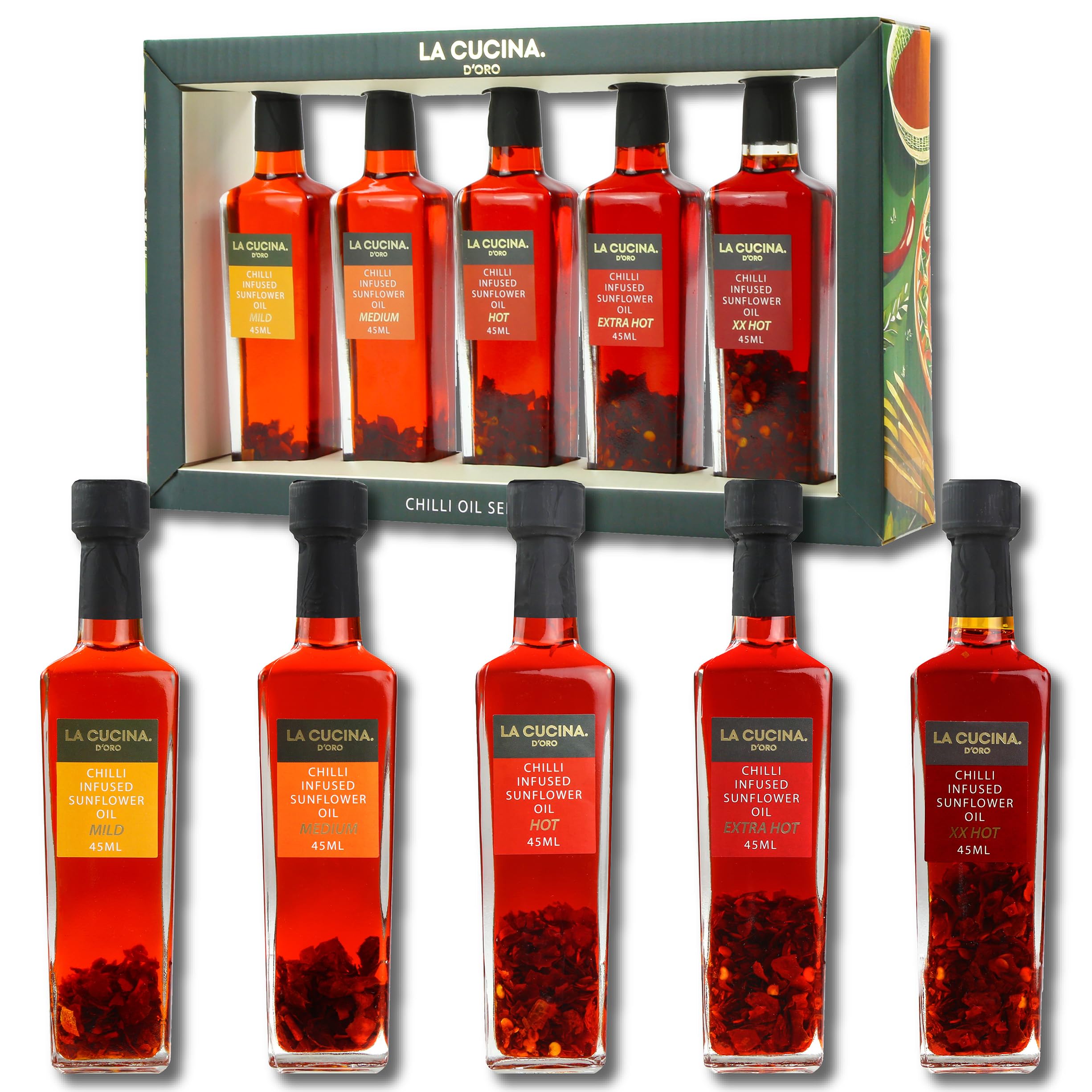 Kimm & Miller Luxury Chilli Oil Gift Set - Flavoured Cooking Oil Gift ...