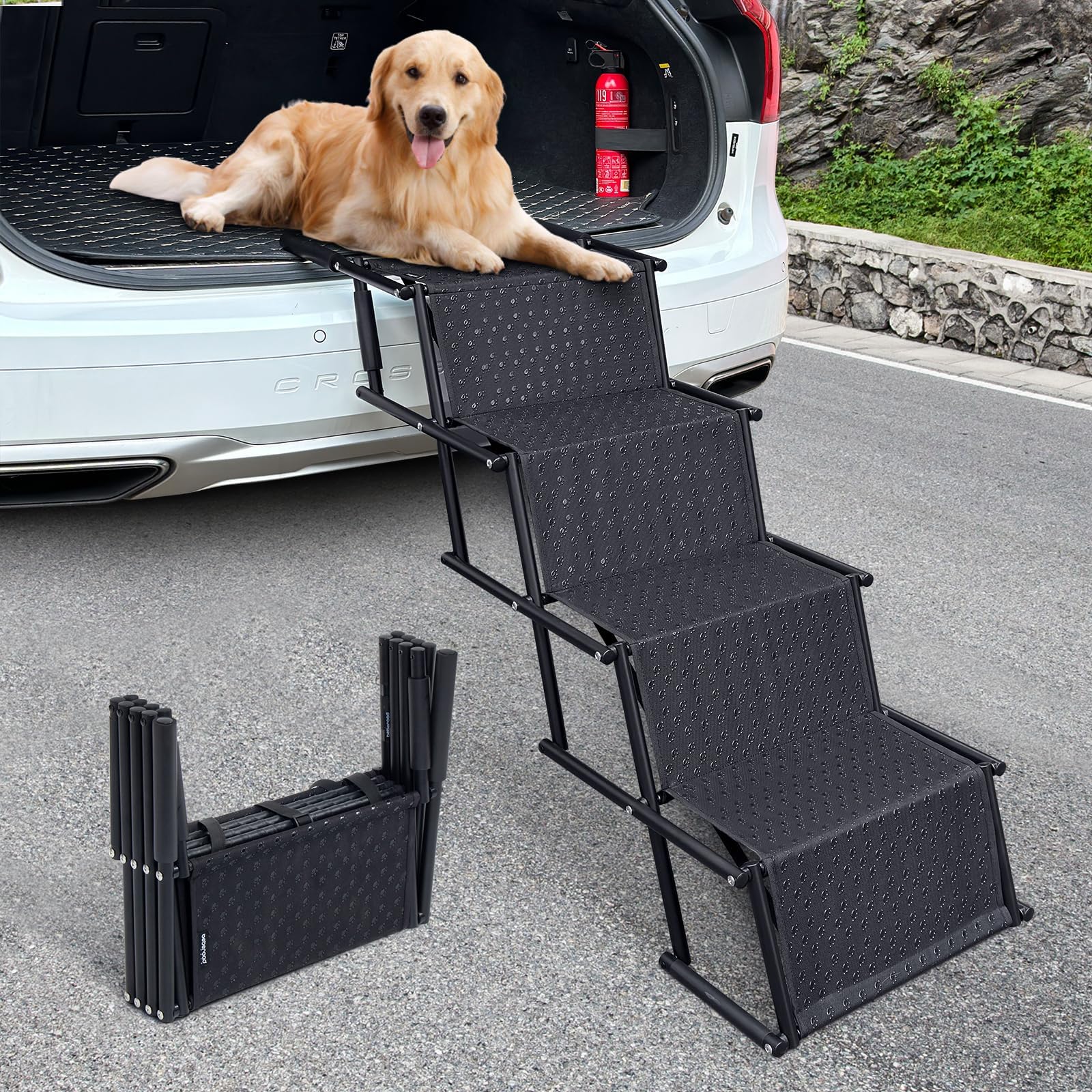 Amazon.com: Suzile Foldable Dog Ramp for Car 61 x 16 Inch, Portable Dog ...