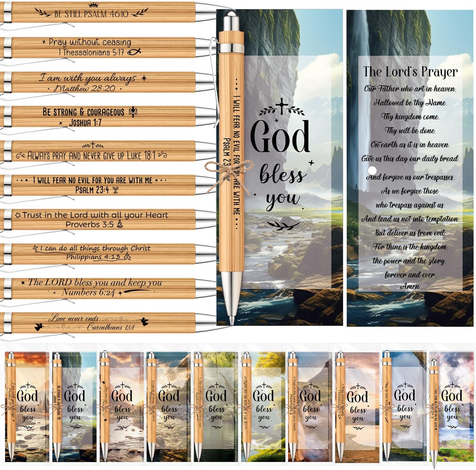 Amazon.com : Qeeenar 50 Set Christian Gifts Bulk for Women Men ...