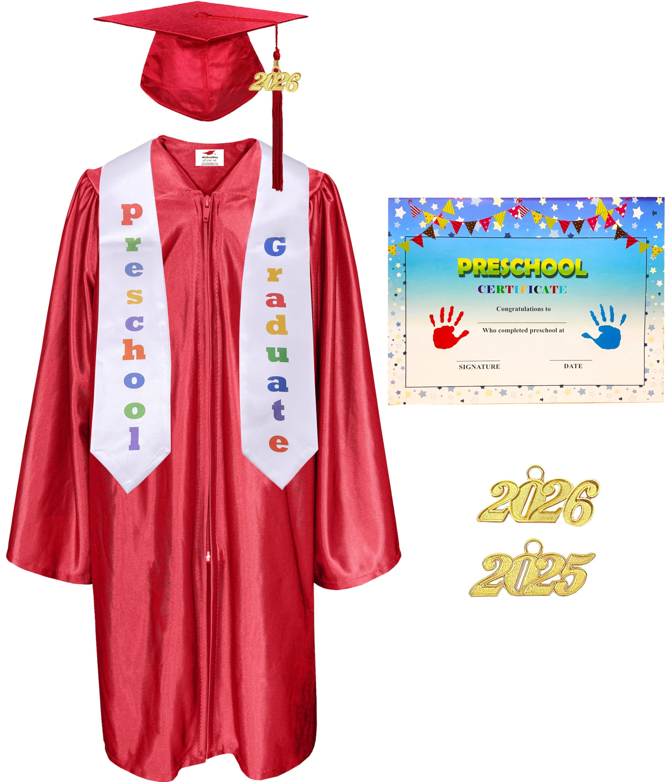 Snapklik.com : Shiny Kindergarten & Preschool Graduation Gown Cap ...