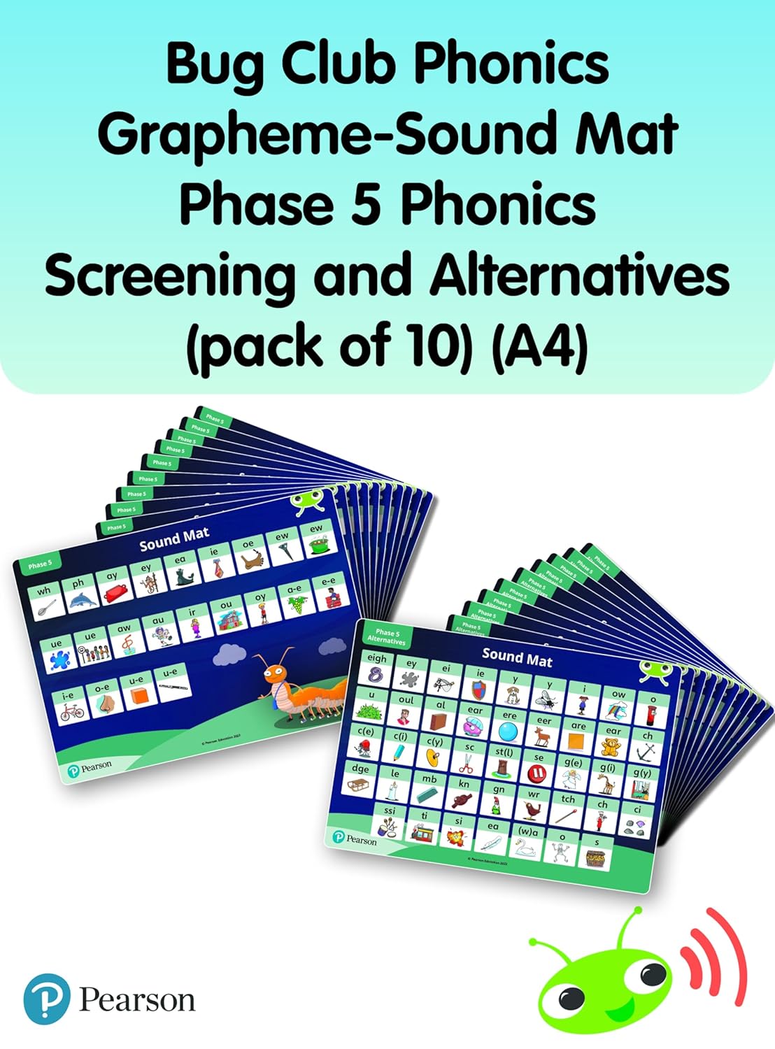 Bug Club Phonics Grapheme-Sound Mats Phase 5 Phonics Screening and ...