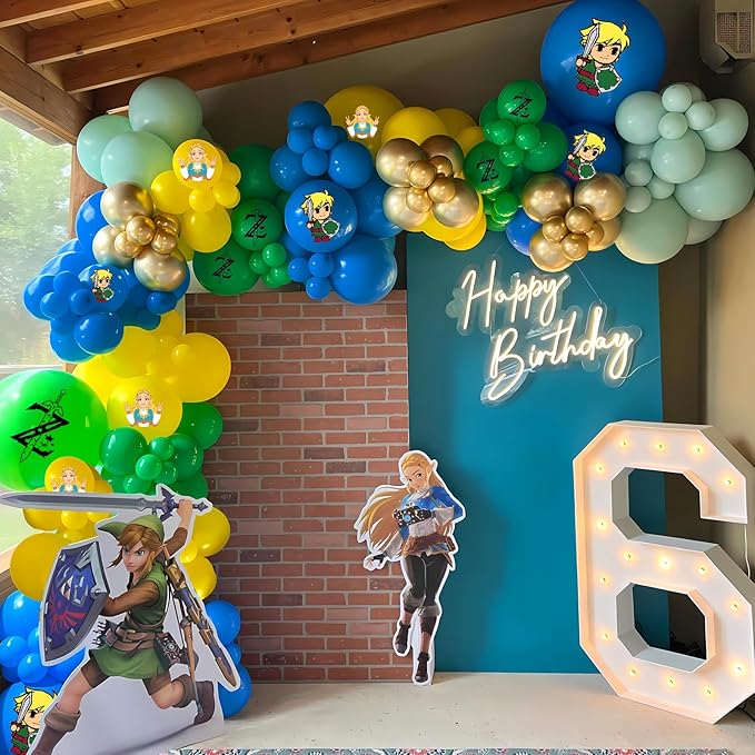 Amazon.com: 117 pcs Legend Balloons 𝐙𝐞𝐥𝐝𝐚 Birthday Balloons legend ...