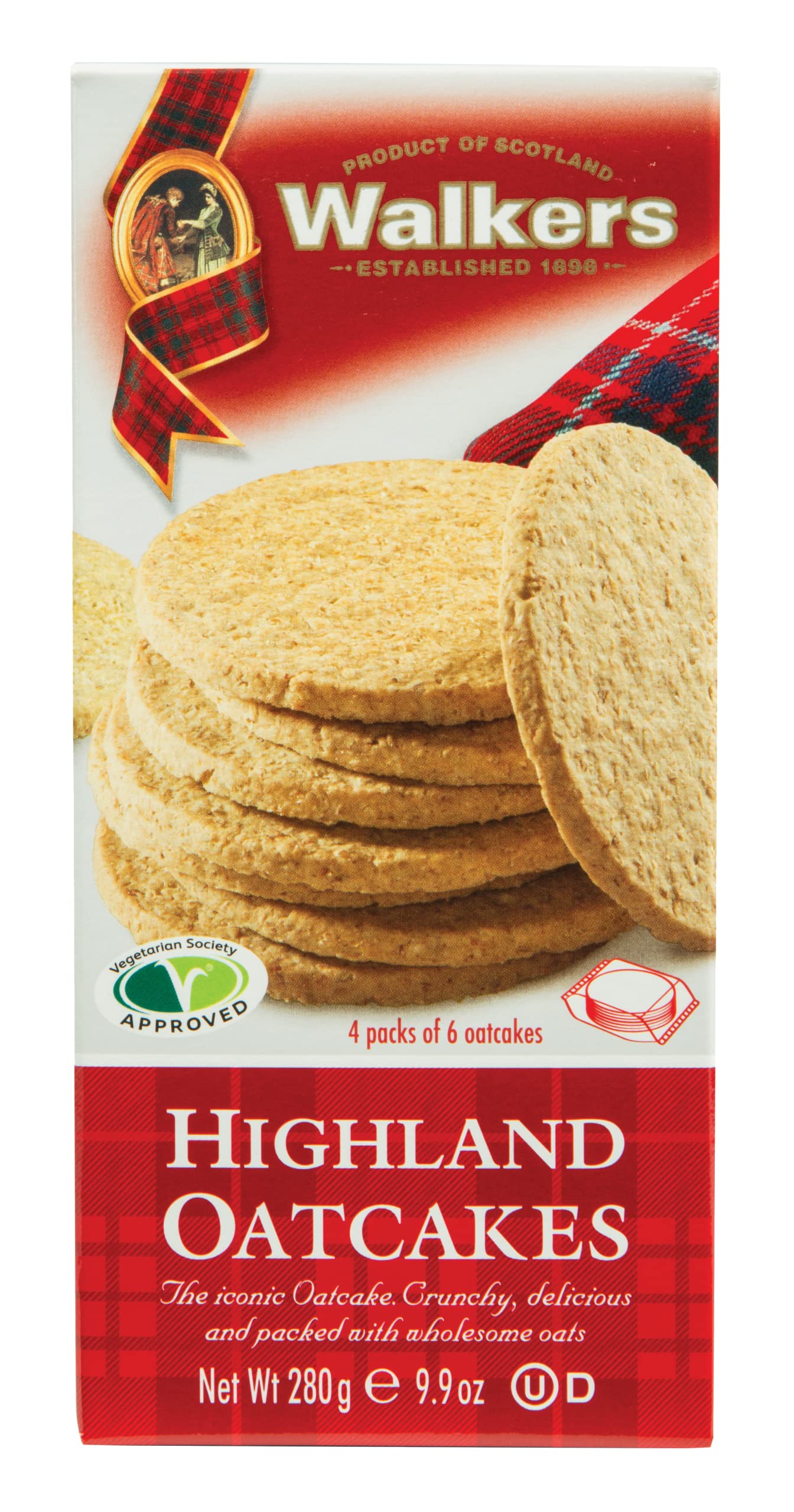 Buy Walkers Shortbread Highland Oatcakes, Traditional Pure Butter ...