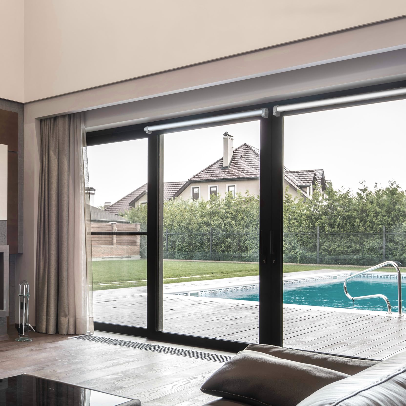 Snapklik.com : LAJIAOZ Heavy Duty Self-Closing Sliding Patio Door ...