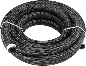 20ft 12AN Fuel Hose AN12 3/4 Universal Braided Nylon Stainless Steel ...