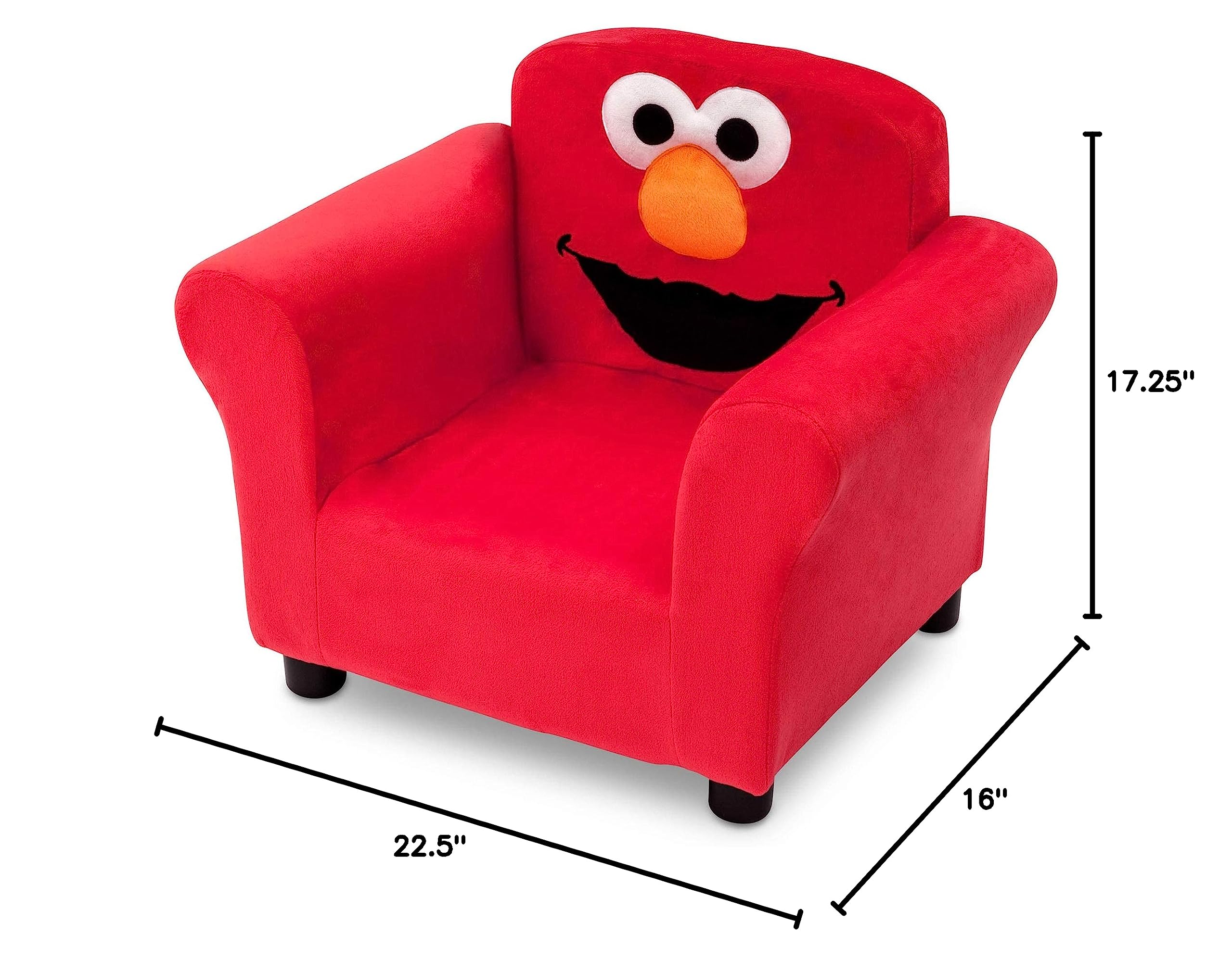 Snapklik.com : Sesame Street Elmo Upholstered Chair By Delta Children