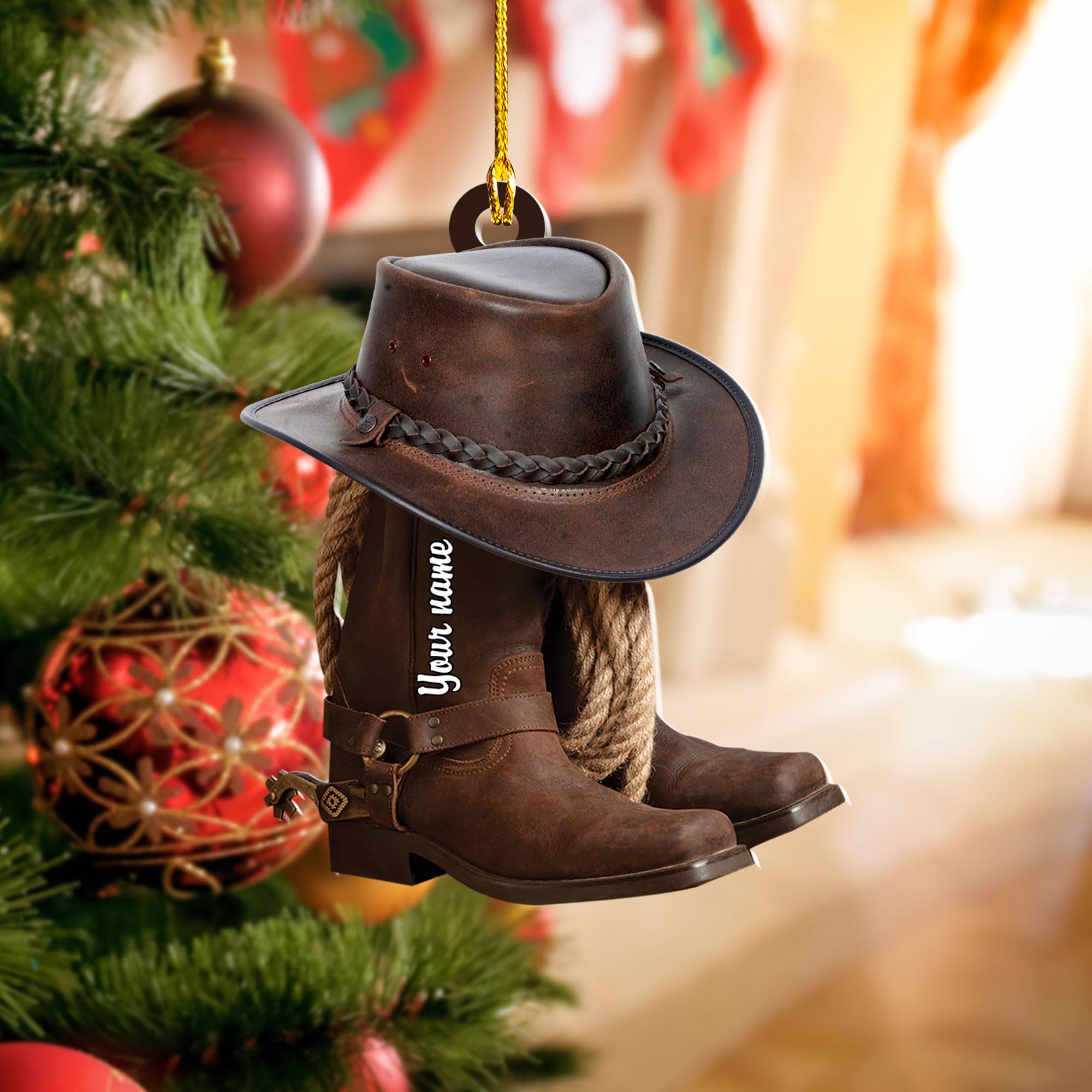 Cowboy Boot Christmas Tree Accessorize Embellished Cowboy Boot