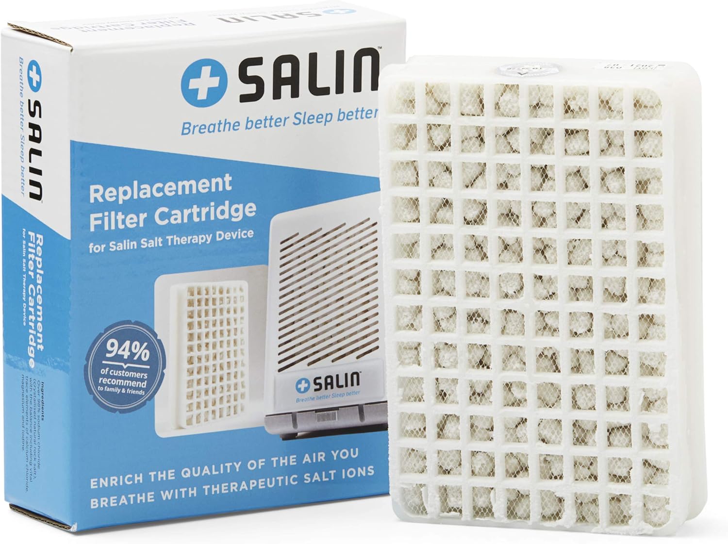 Amazon.co.jp: Salin Plus 交換用ソルトカートリッジ Mini Salin Plus エアフィルター 清浄機用 (ミニ ...