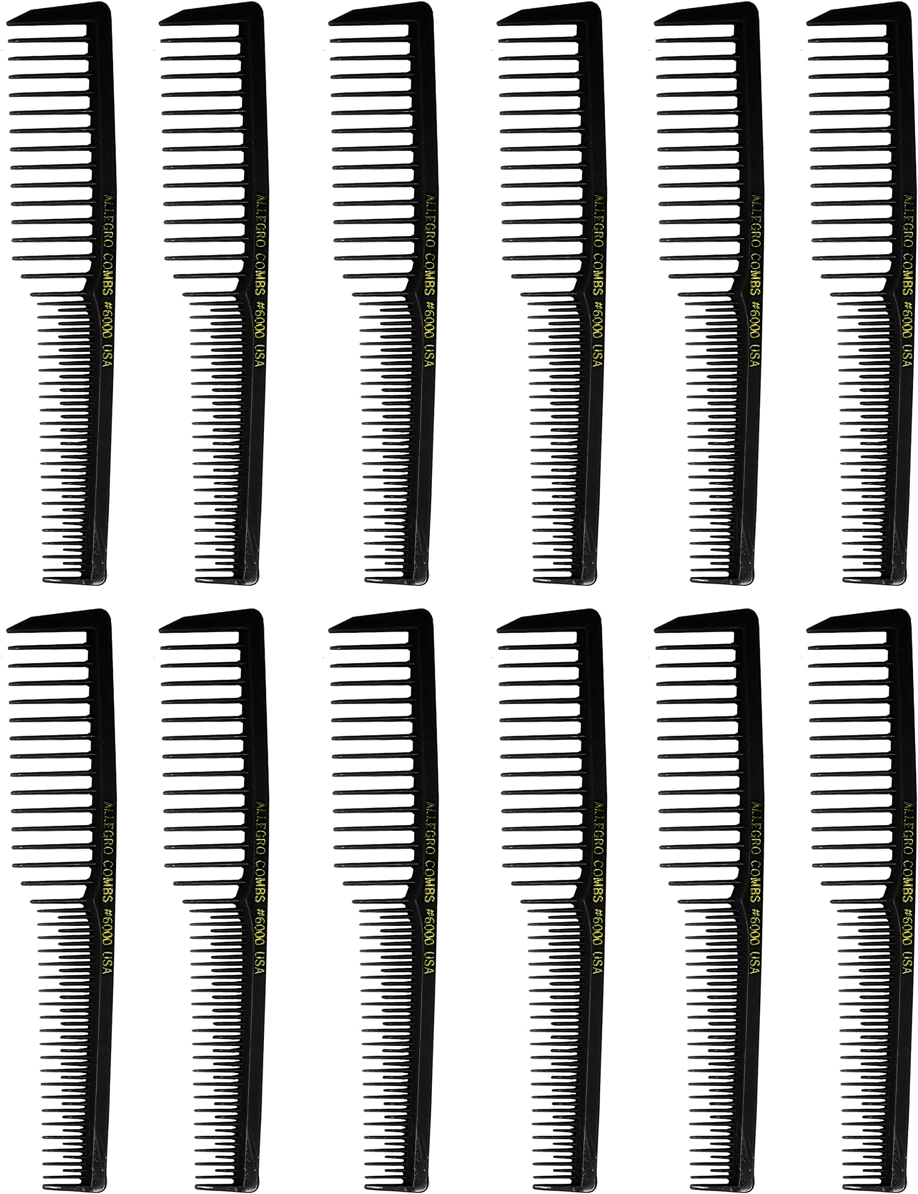 Amazon.com : Krest 6000 7 in. Teasing Combs Lift Vent Hair Combs Pack ...