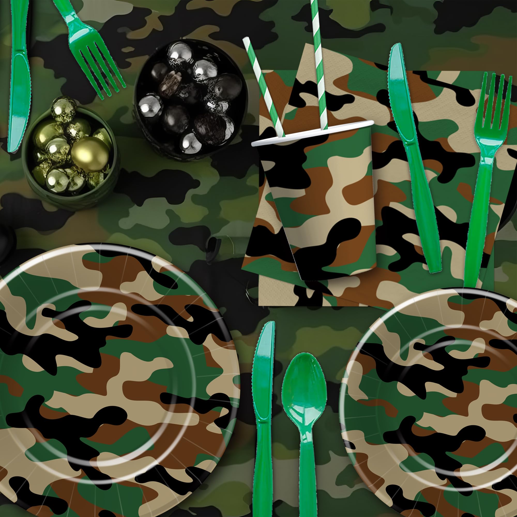 Camouflage Table Decorations Camo Table Runner, Army Military