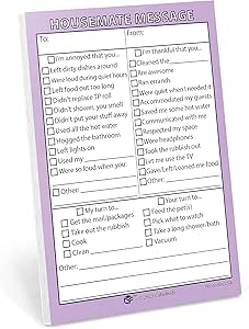 Amazon.com : CUBEFINDS Housemate Message, Roommate Note, Family Message ...