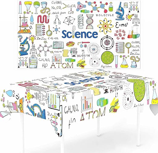 1pc Oxford Cloth Bright Color Science Themed Table Cover Science Table ...