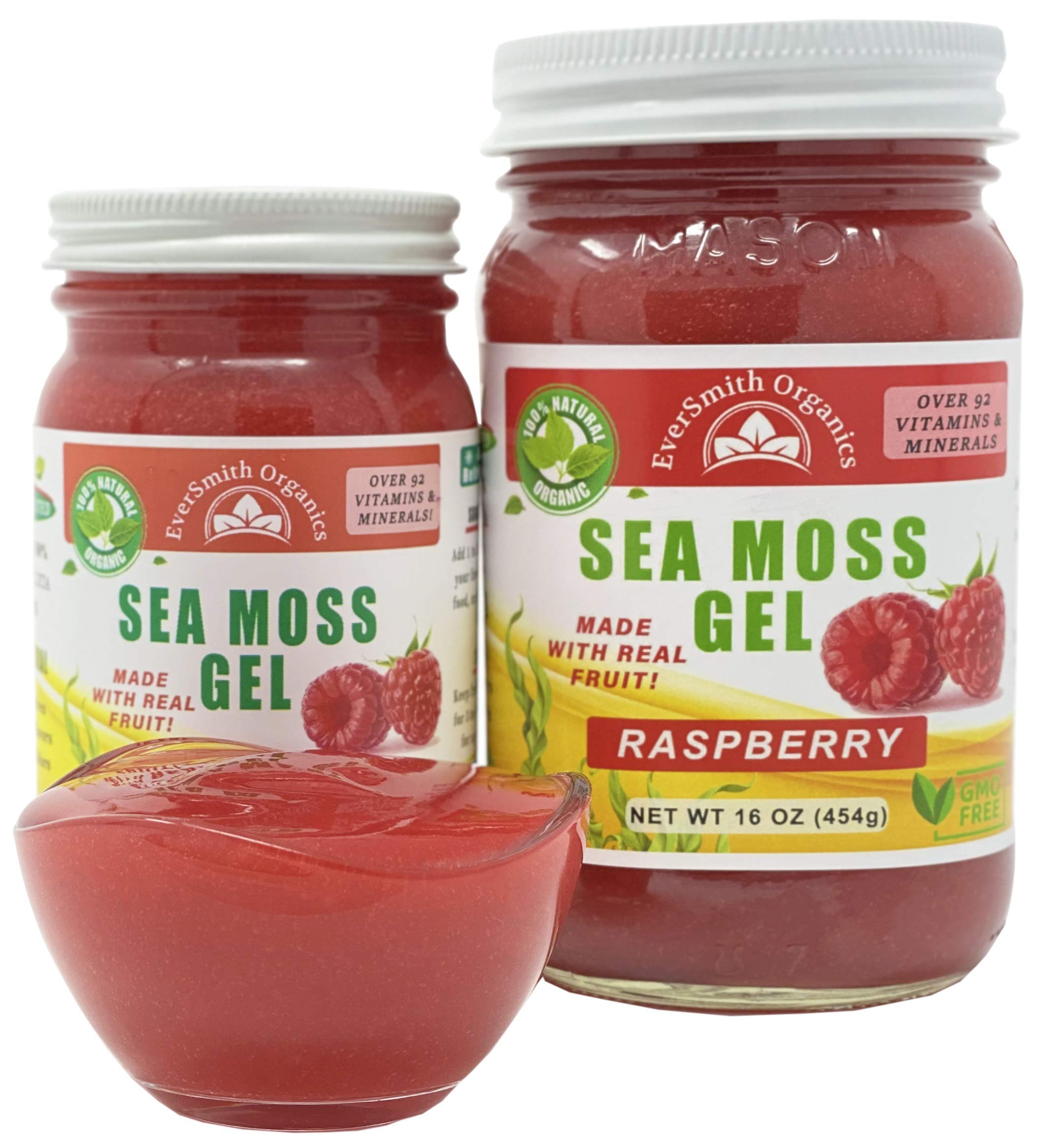 Buy Sea Moss Gel (8 FLAVORS) - 16 Ounce - REAL FRUIT - Wildcrafted Sea ...
