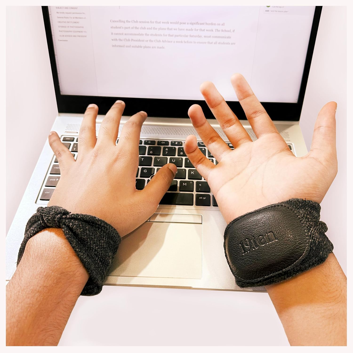 19.ten Wrist Support Band for Office Computer Keyboard Mouse Laptop PC ...