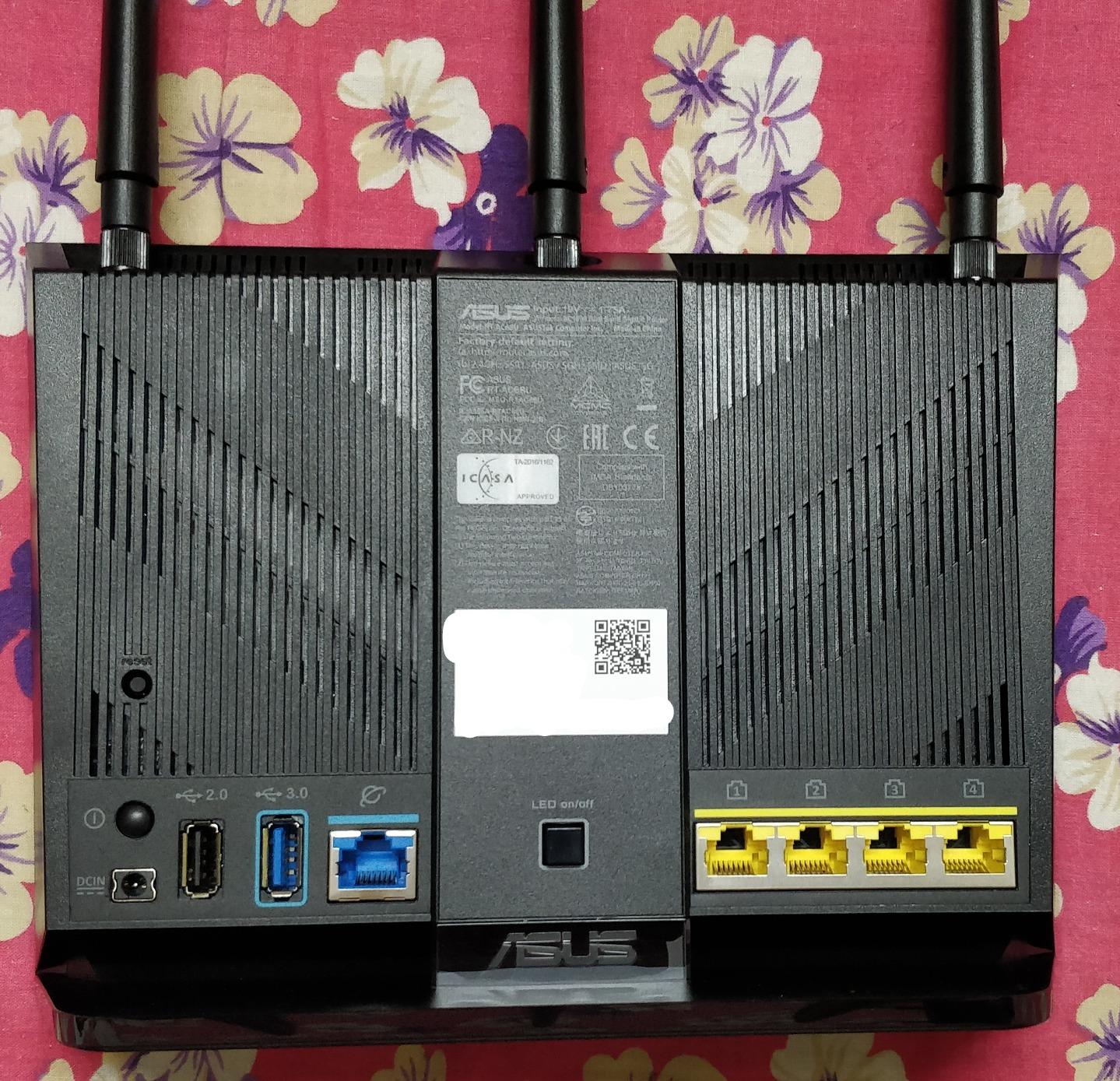 Asus AC1900 RT AC68U Dual-Band Wireless Gigabit Router (Black) - Buy ...