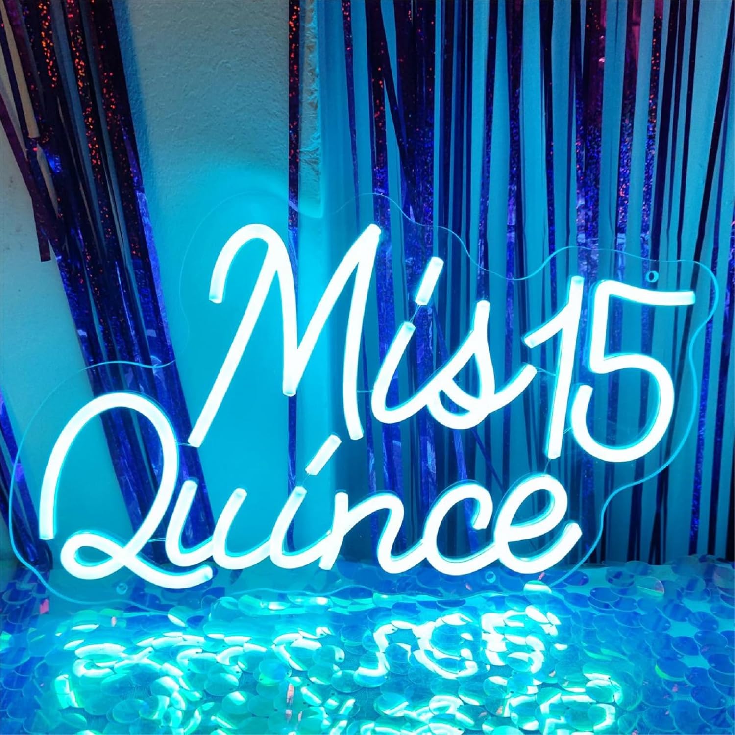 Amazon.com : Mis Quince Neon Sign for Wall Decor,Happy Birthday Neon ...
