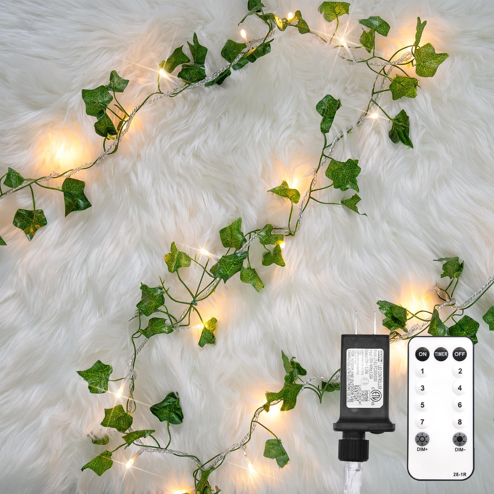 Amazon.com: Ivy String Lights, Vine Lights, Fairy Lights Garland Wreath ...