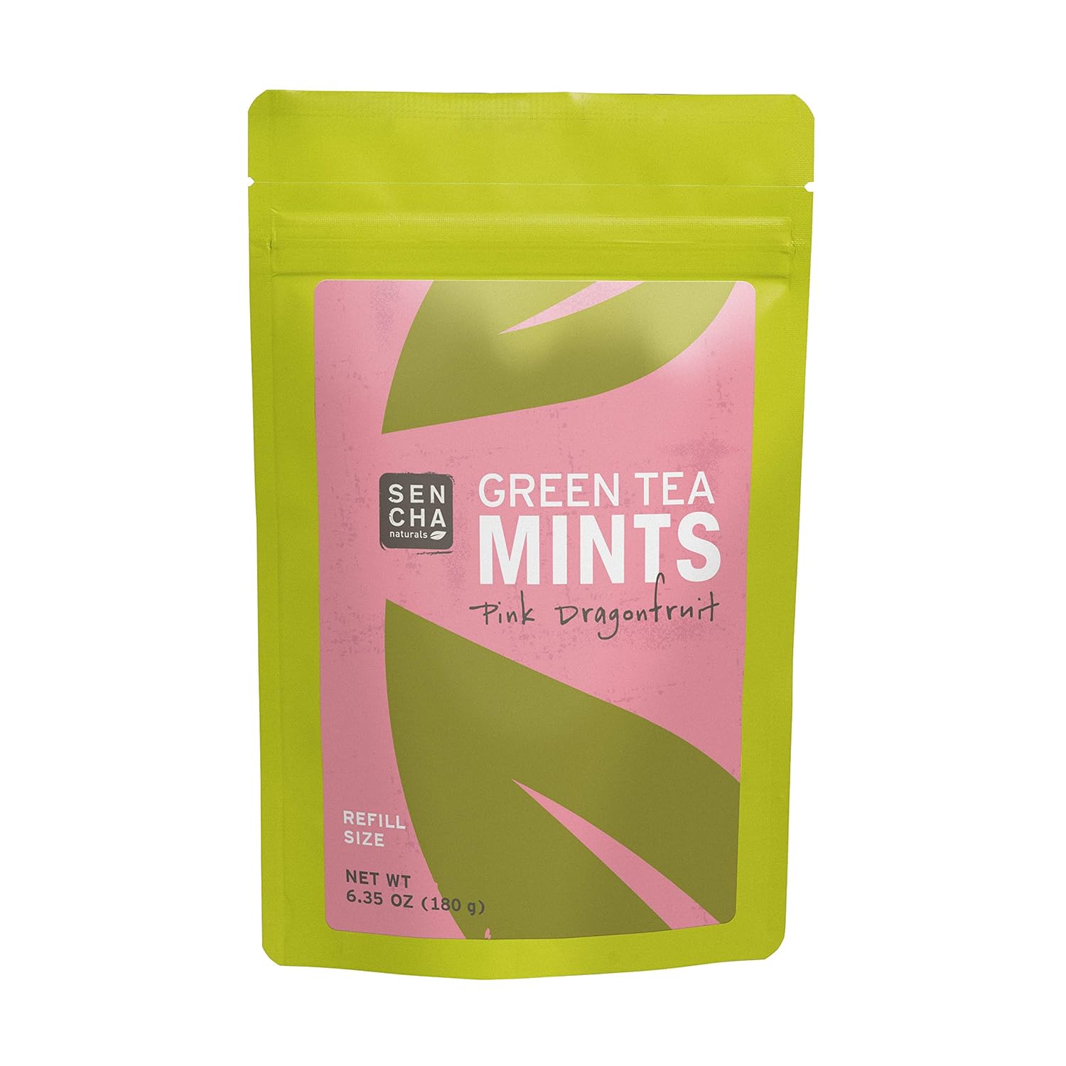 Amazon.com : Sencha Naturals Green Tea Mints Refill Bag, Pink ...