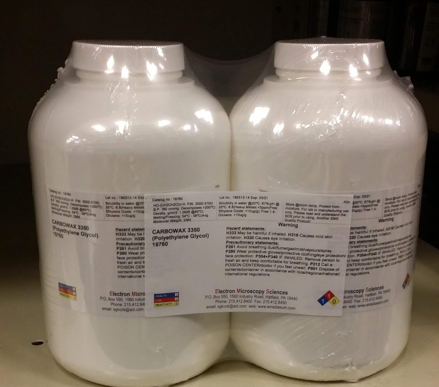 Polyethylene Glycol PEG 3350 Flakes, 1kg : Amazon.ca: Industrial ...