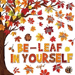 Amazon.com: 82Pcs Fall Bulletin Board Classroom Decorations Set,Autumn ...