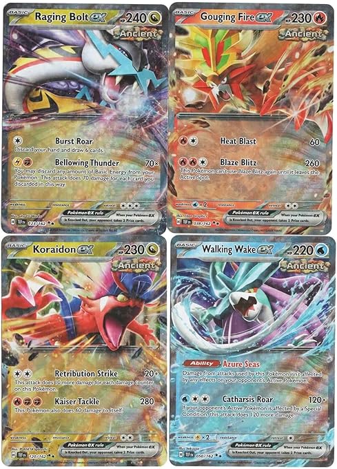 Amazon.com: Pokemon Temporal Forces Ancient Card Set Raging Bolt ex ...
