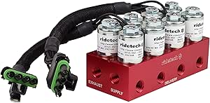 Amazon.com: Ridetech 31934001 RidePRO 4-way Solenoid/Air Valve Block ...