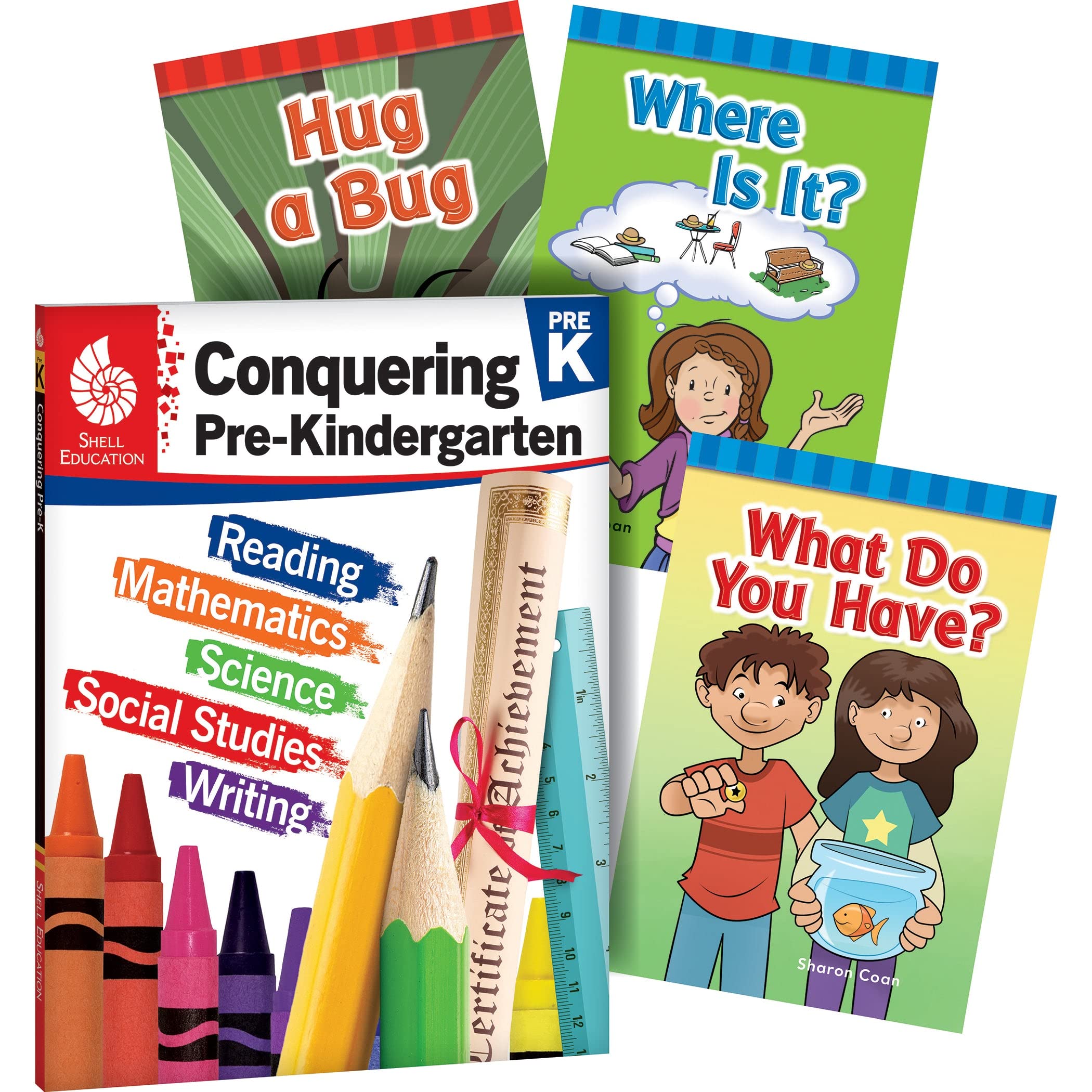 Amazon.com: Conquering Pre-Kindergarten, 4-Book Set – Fun Practice ...