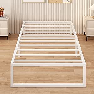 Yicensen Small Single Bed Frame 75x190 cm, Metal Bed Frame Small Single ...