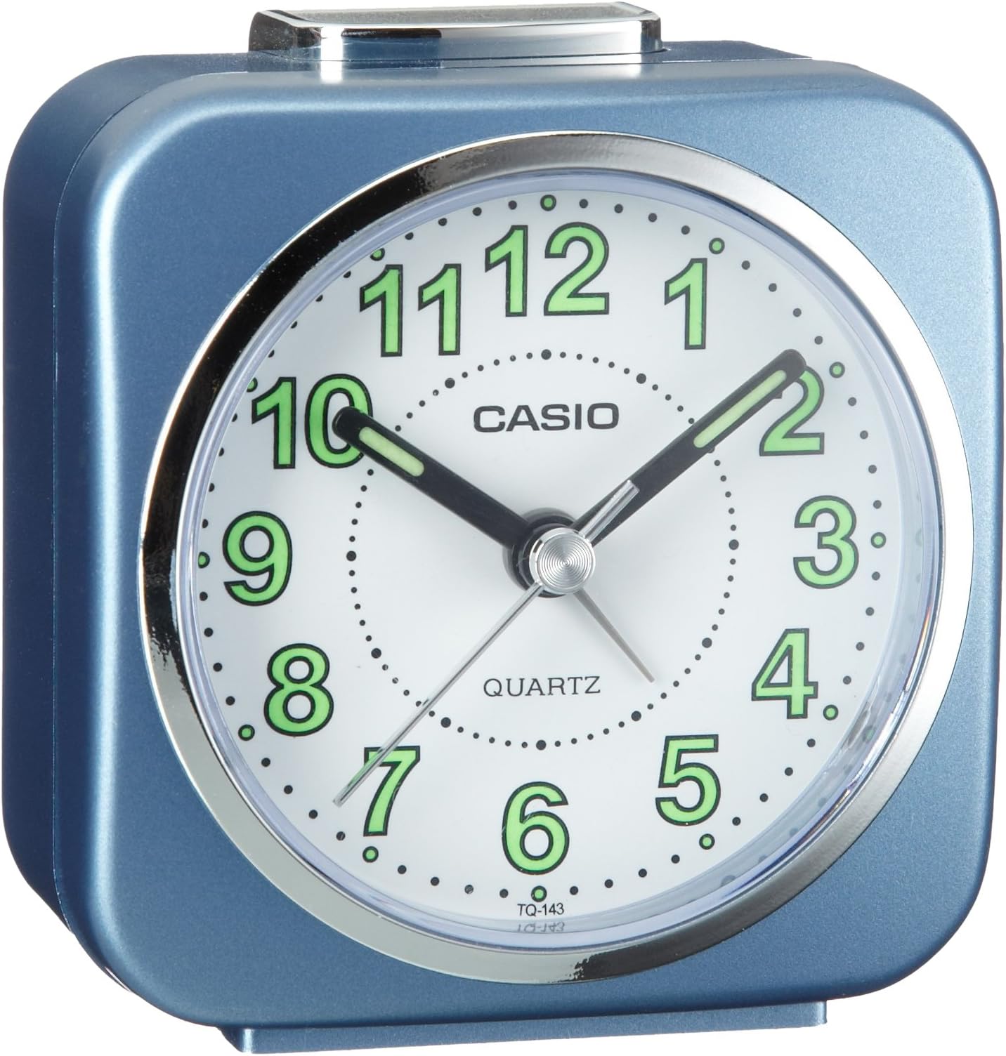 Casio TQ143-2 Alarm Clock with Light and Snooze (Blue) : Amazon.co.uk ...