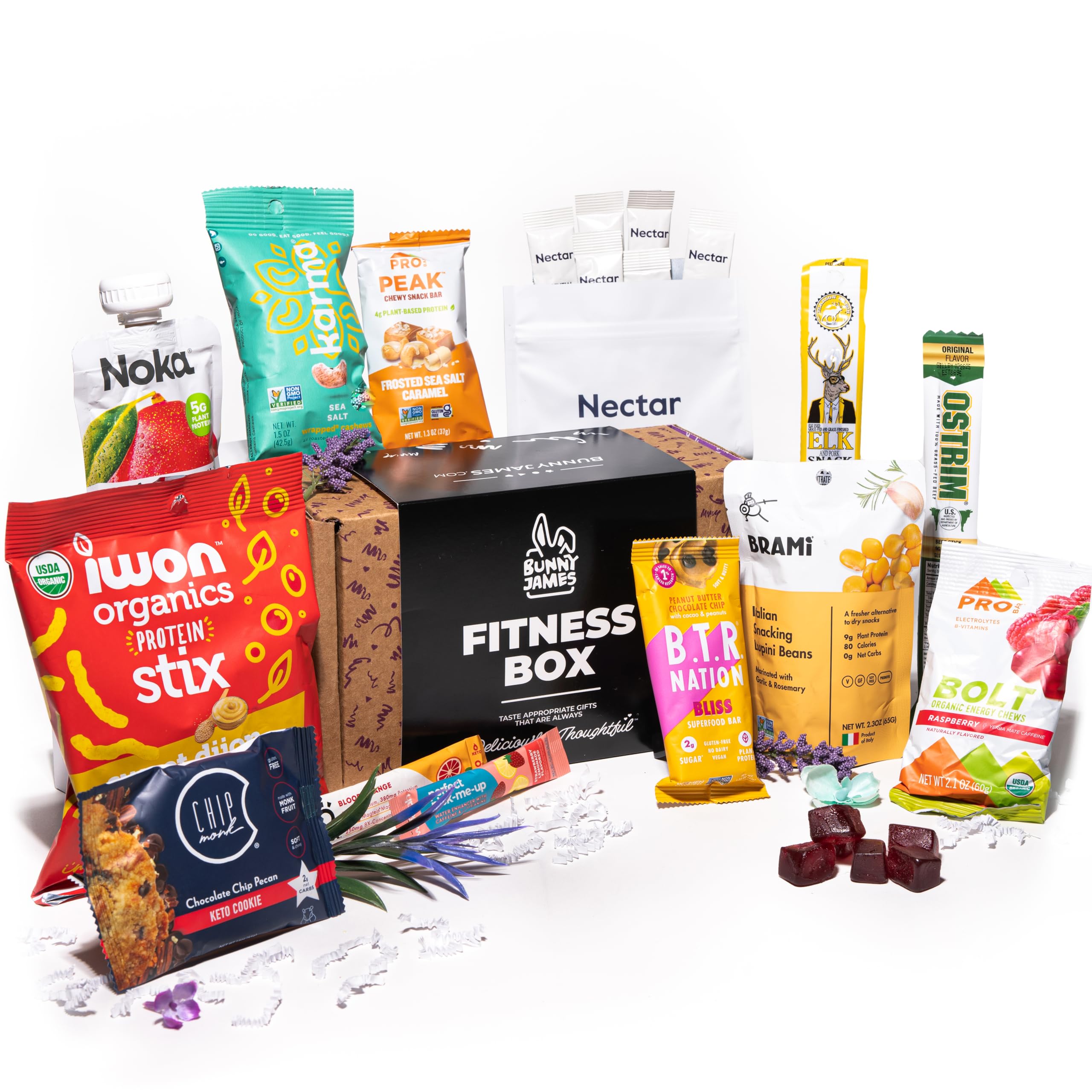 Amazon.com : On-the-Go Fitness Snacks Box - Assorted High Protein ...