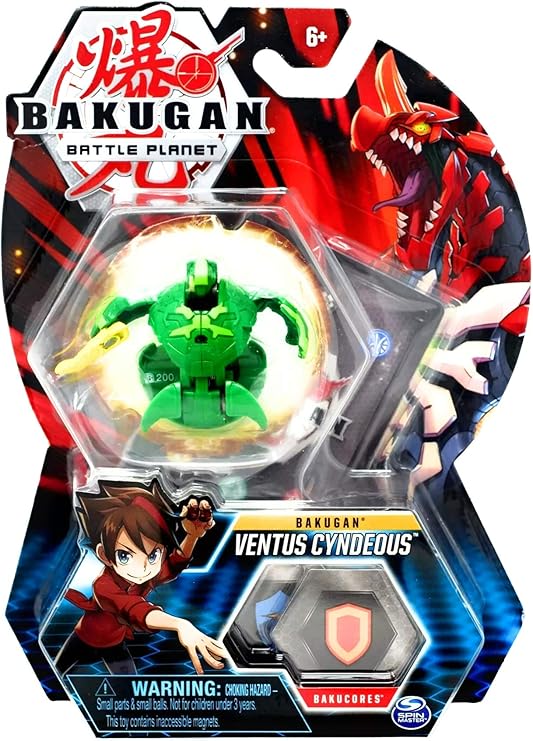Bakugan, Ventus Cyndeous, 2-inch Tall Collectible Transforming Creature ...