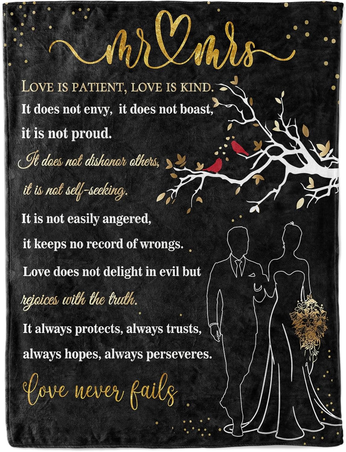 Amazon.com: Wedding Gifts for Couples 2025 Soft Blanket, Bridal Shower ...