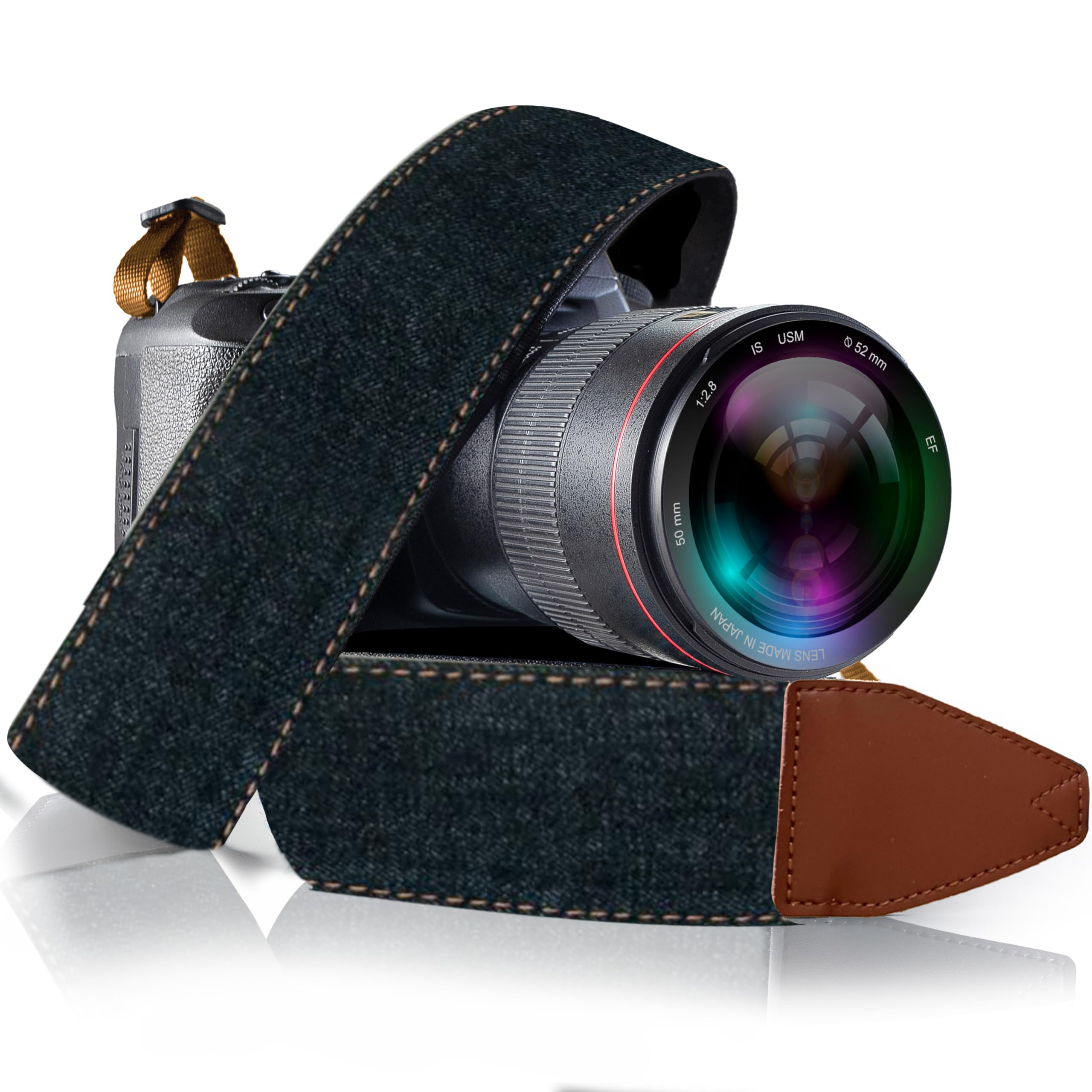 Amazon.com : Art Tribute Camera Strap Real Denim for All DSLR and ...