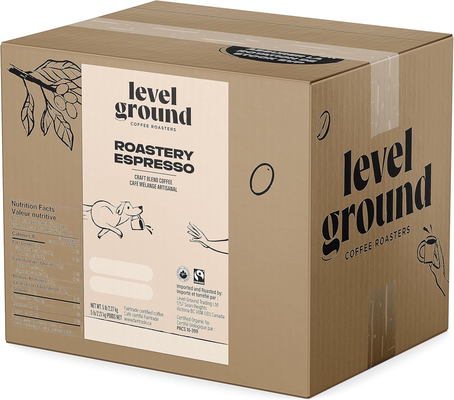 Level Ground Coffee - Espresso Craft Blend - Medium Roast, Whole Bean ...