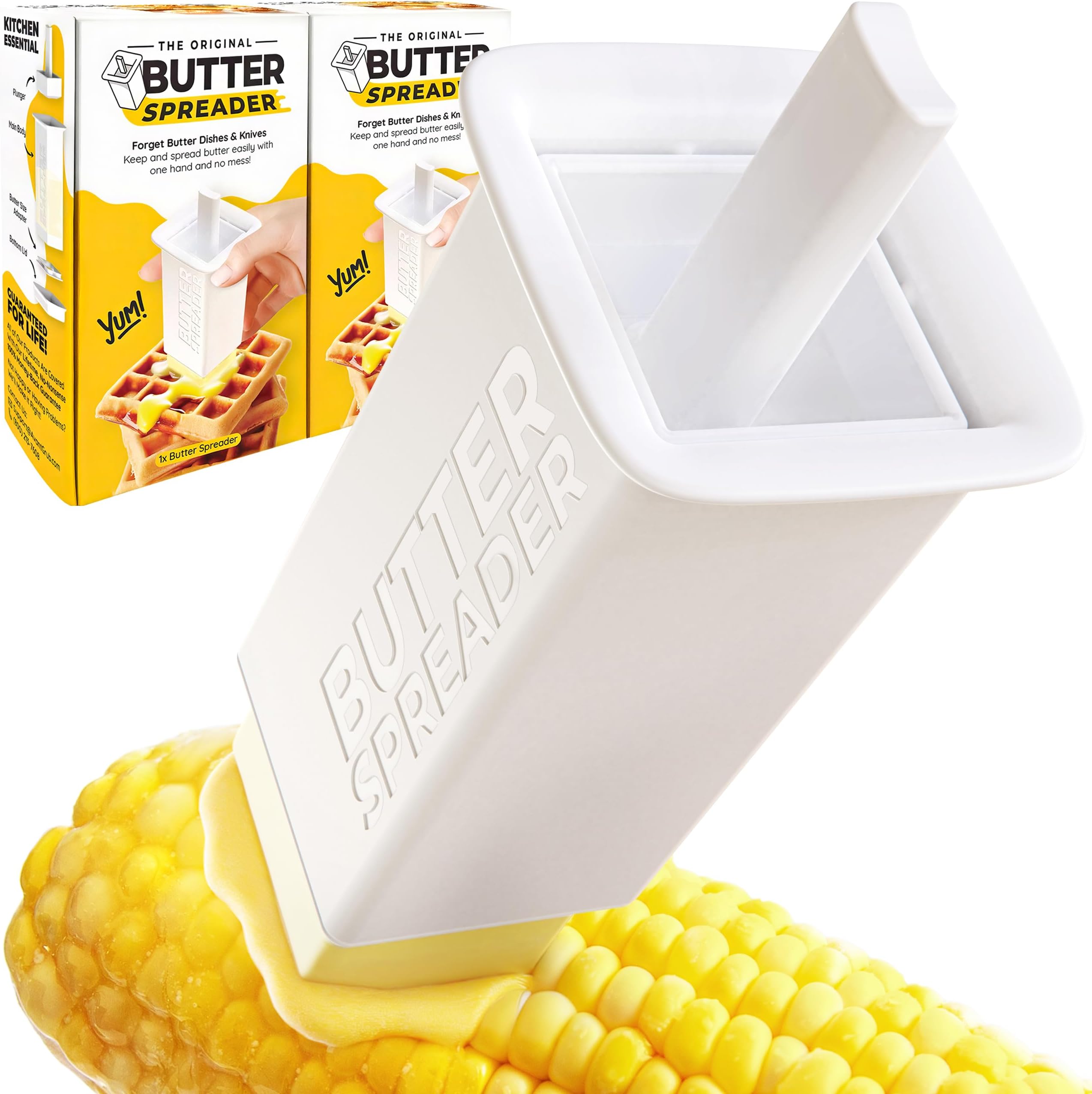 Amazon.com | Mess-Free Butter Spreader 2 Pack by Avant Grub. Dishwasher ...