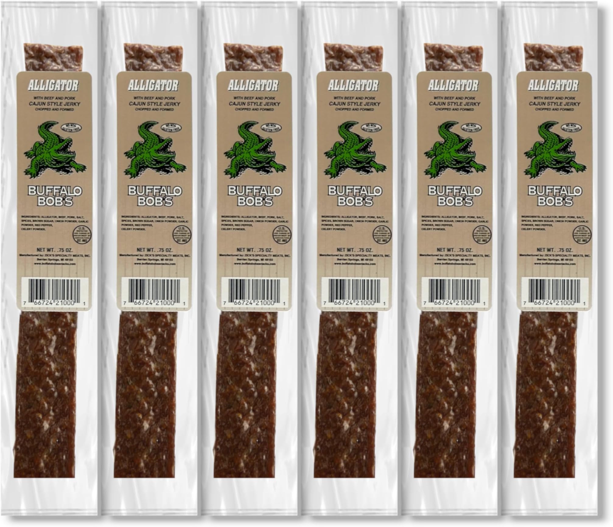 Amazon.com: Newport Jerky Company Alligator Jerky | Wild Game Exotic ...
