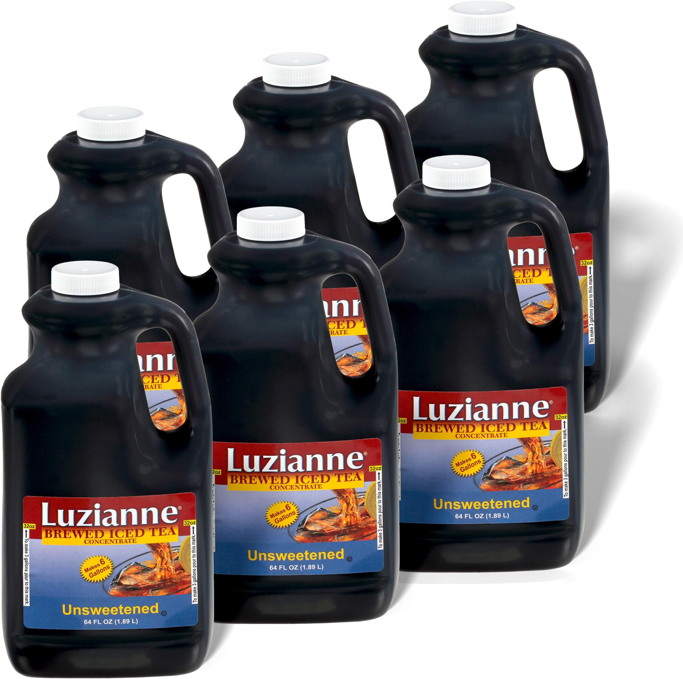 Amazon.com : Luzianne Iced Tea Concentrate, Unsweetened, Just Add Water ...