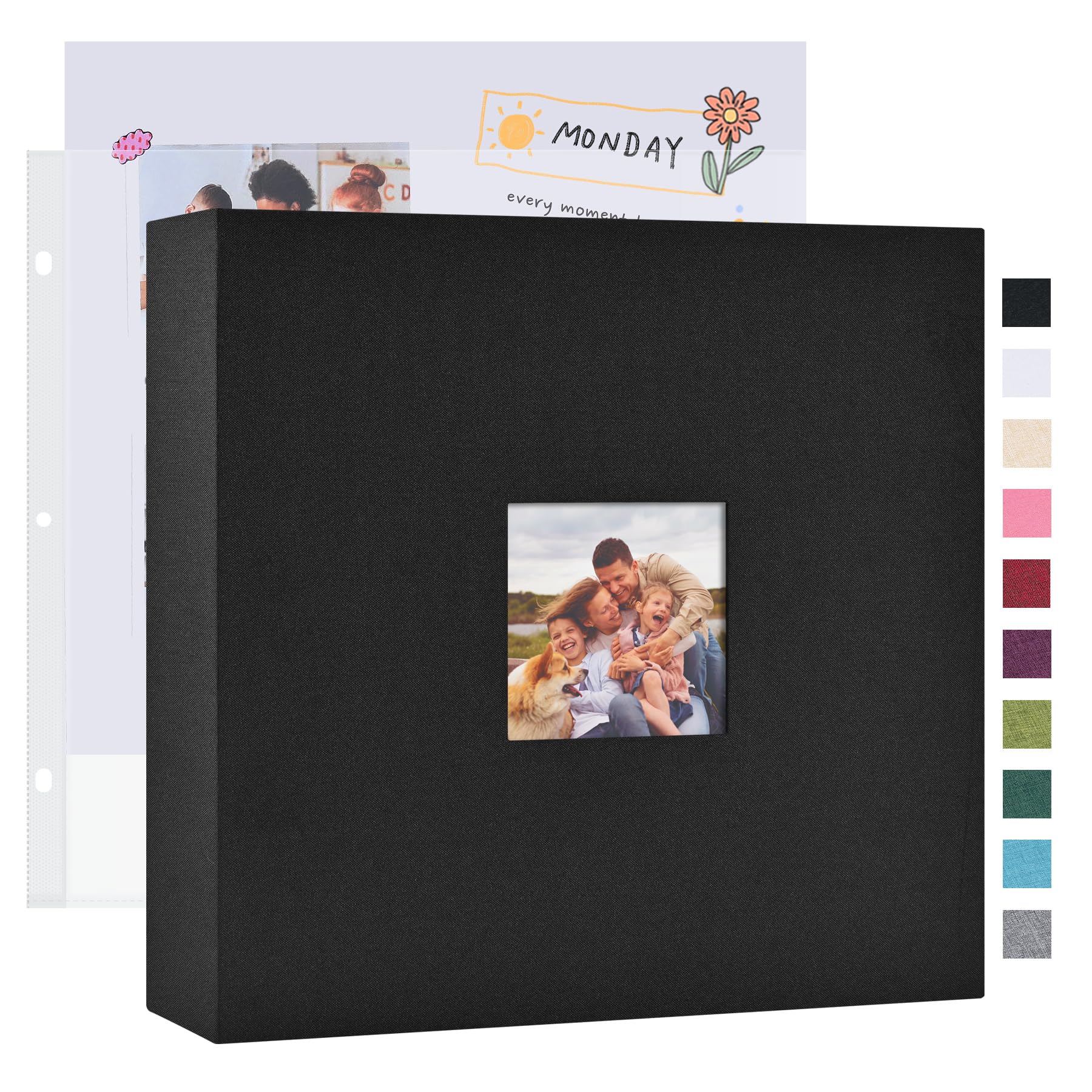 Amazon.com: Mublalbum 12x12 Inch DIY Scrapbook Photo Album with 40 ...