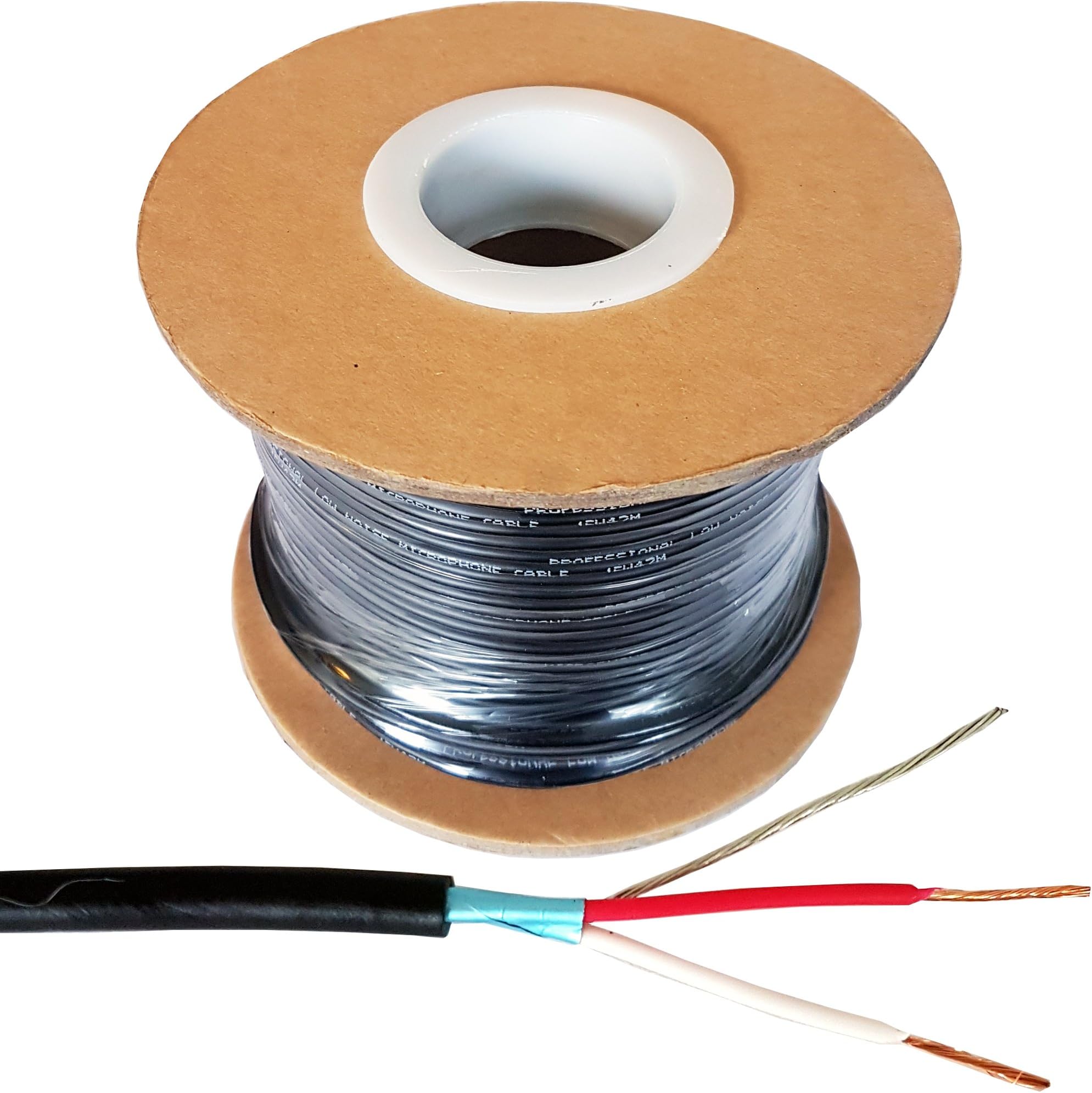 Loops 100m 2 Core Shielded Screened Audio Cable – PURE COPPER ...