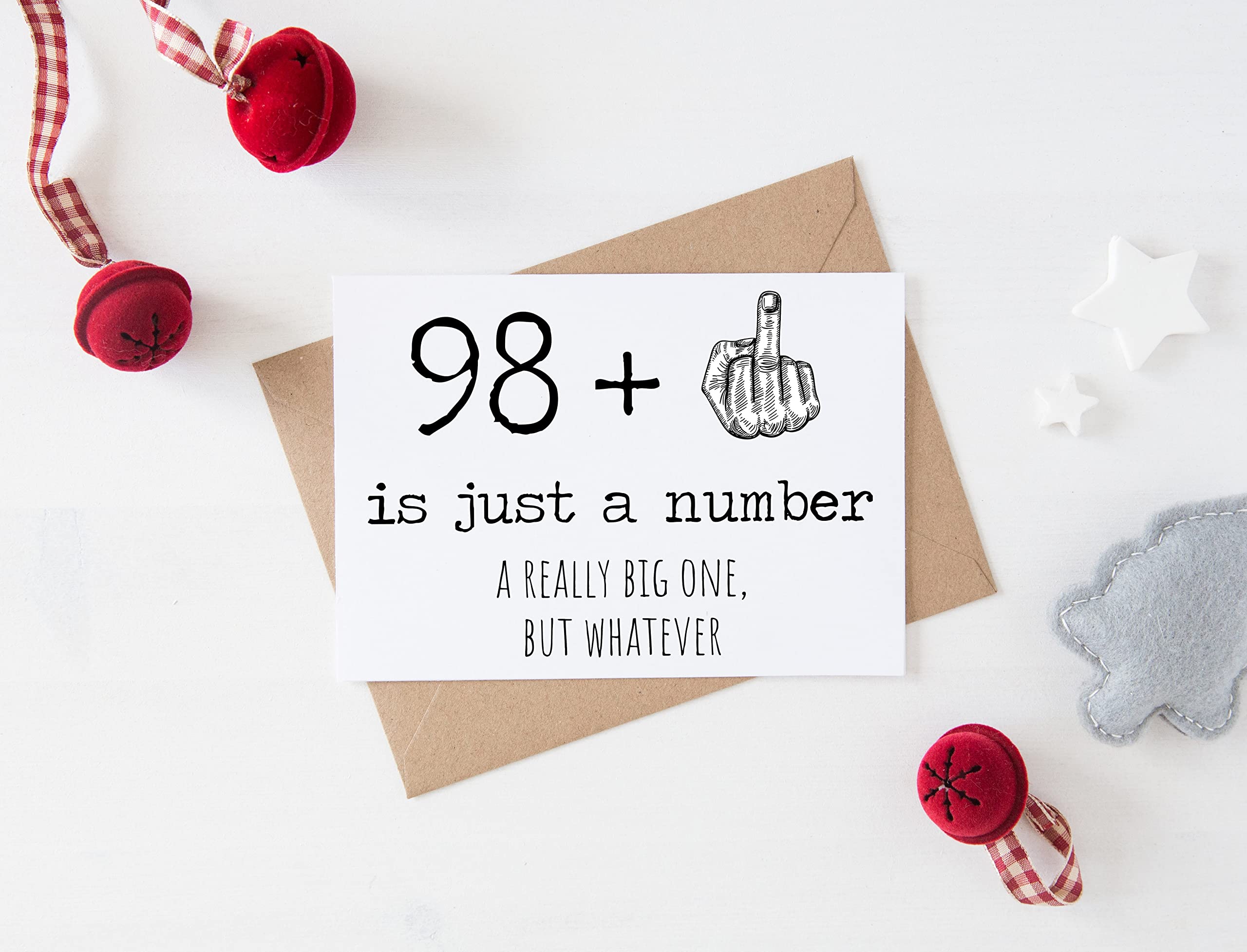 Snapklik.com : 99th Birthday Card - 99 Is Just A Number A Really Big ...