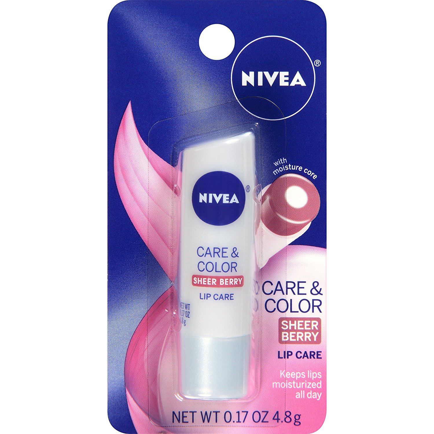 Buy NIVEA Care & Color Sheer Berry Lip Care 0.17 Ounce Carded Pack ...