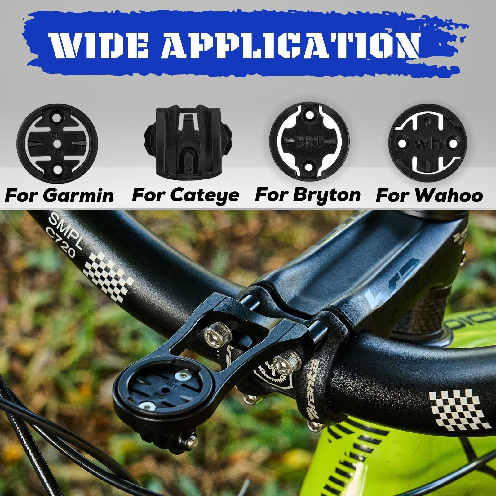 Snapklik.com : Corki Bike Out Front Combo Computer Mount Adapter For Garmin Edge 130 200 500 510 ...