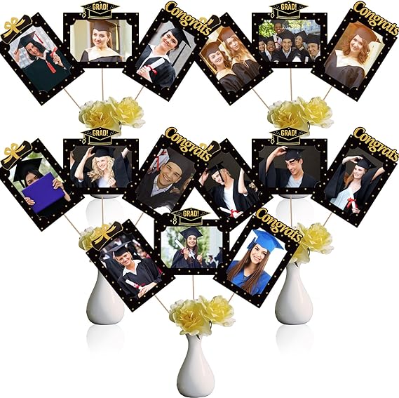 Amazon.com: 15 Pcs Graduation Centerpiece for Table Graduation Party ...
