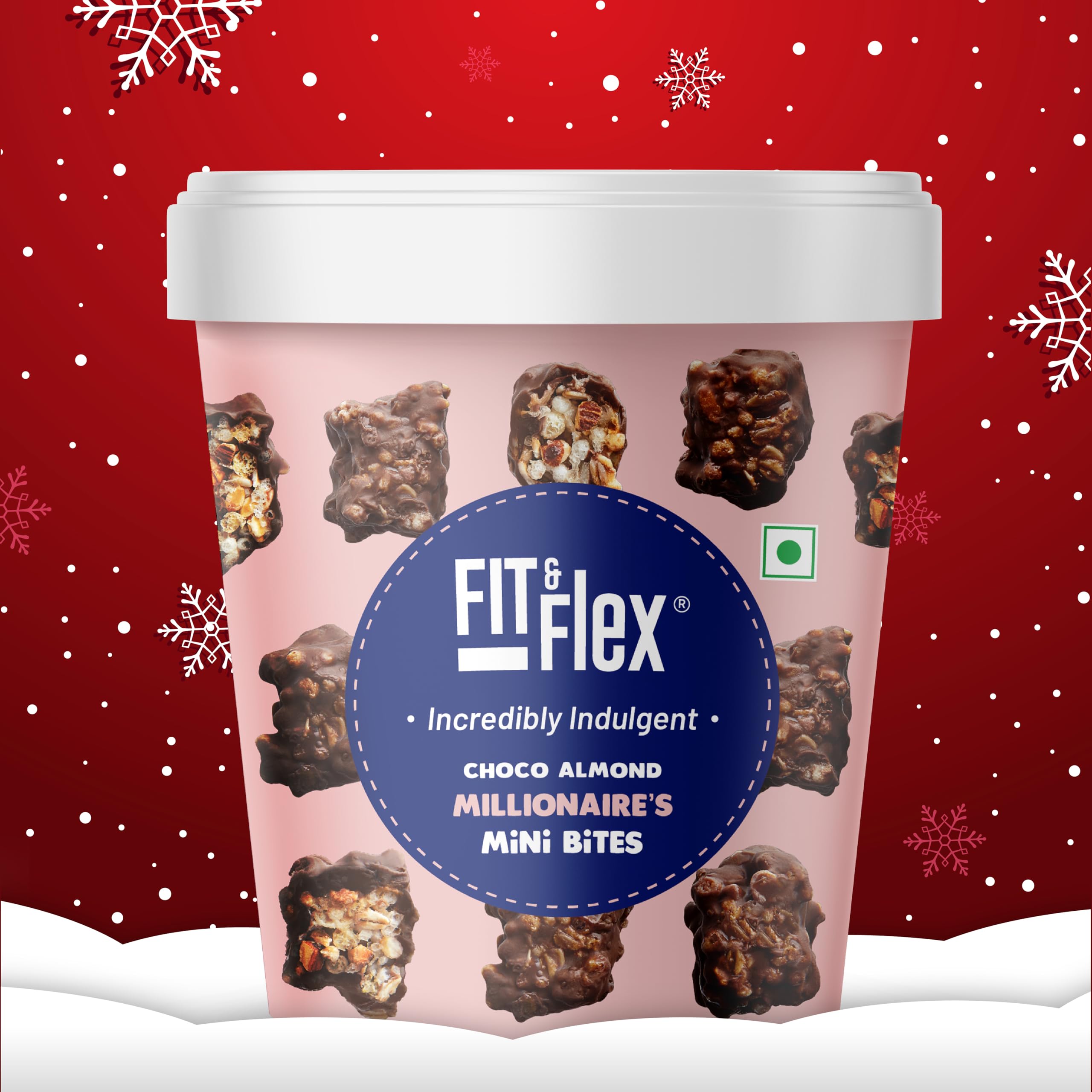Fit & Flex Choco Almond Granola Mini Bites Oat Rich,Healthy Chocolate ...