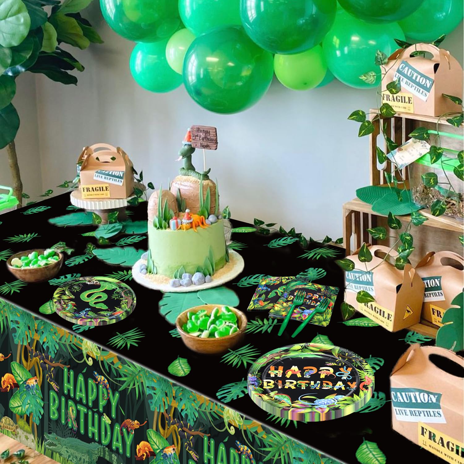 Reptile Themed Birthday Party Printable Reptile Party Party Package
