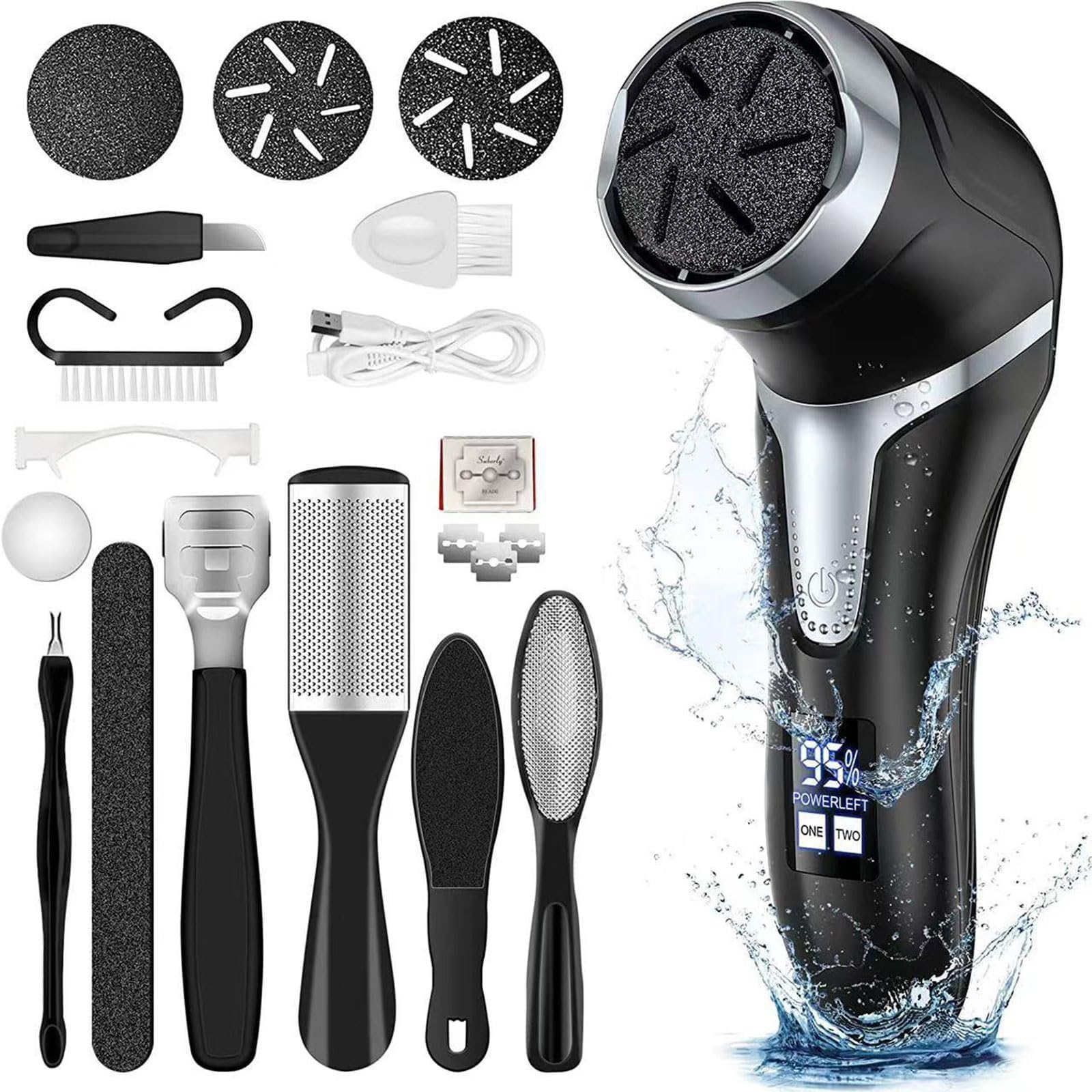 Amazon.com : Vacto Electric Foot Callus Remover with Vacuum 13-in-1 ...