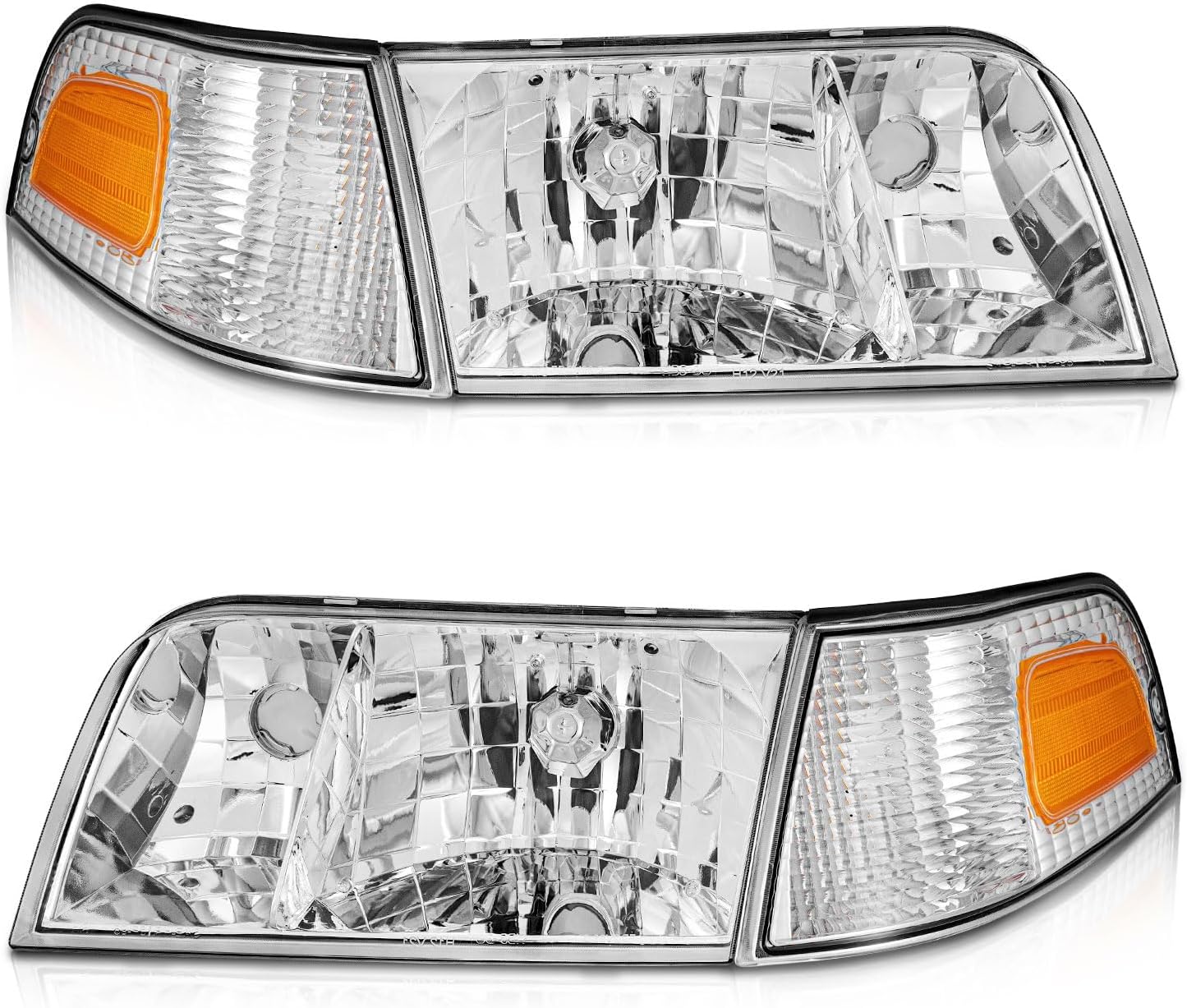 Amazon.com: WEELMOTO Headlight Assembly For 1998-2011 Ford Crown ...