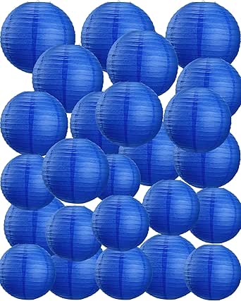 80 Pcs Chinese Japanese Paper Lanterns 4" 6" 8" 10" 12" Hanging Round Paper Lanterns Chinese ...