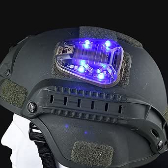 Amazon.com: NECARL Tactical IR Helmet Light 4 Modes with Blue + White ...